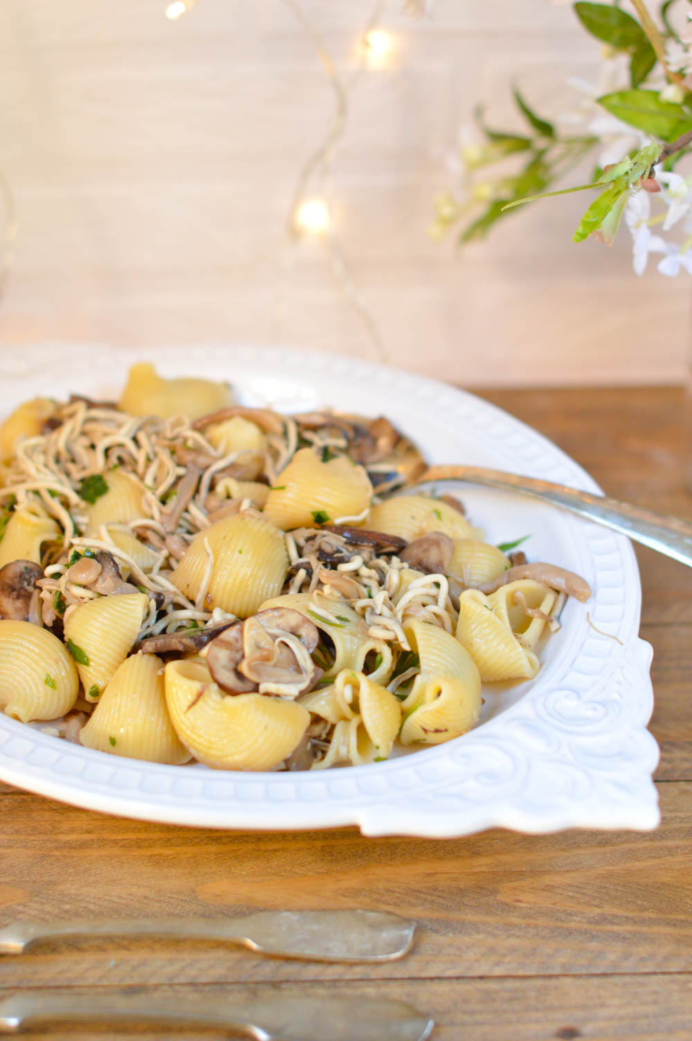 Galets con setas y gulas | La Cuchara Azul Esta receta es un claro ...