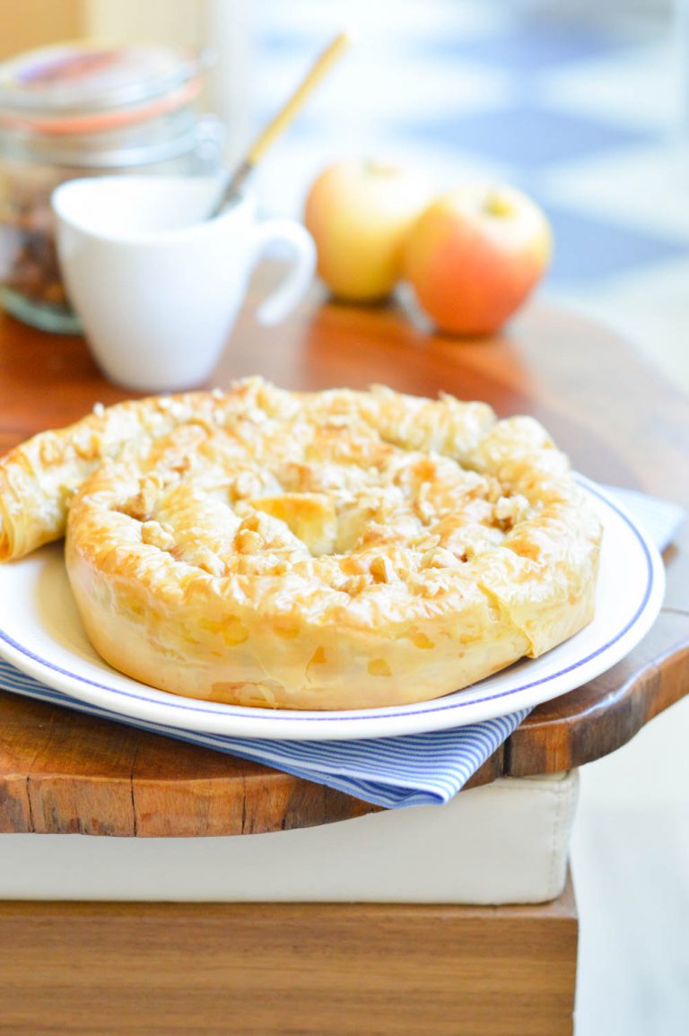 Tarta de manzana espiral con pasta filo | La Cuchara Azul Vivan las ...