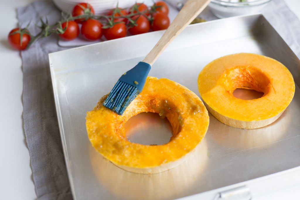 Calabaza asada rellena con salsa de curry verde | La Cuchara Azul Pasan ...